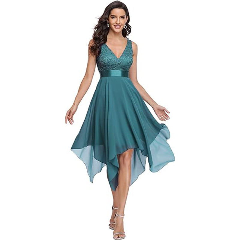 Women's Lace Chiffon Cocktail Ball Gown – Purple Cultures